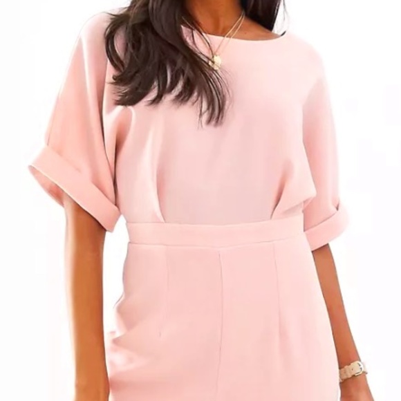 ASOS | Dresses | Asos Design Wiggle Midi Dress In Blush | Poshmark